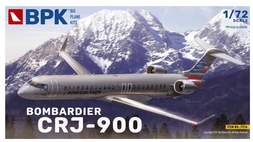 Big Planes Kits BPK7216 1/72 Scale Bombardier CRJ-900 American Eagle / – CJM Hobbies
