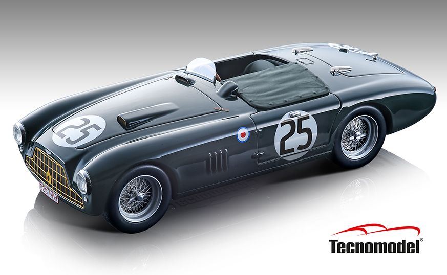 Tecnomodel 1:18 Scale Aston Martin DB3S 24h Le Mans 1952 #25 Lance Mac – CJM Hobbies