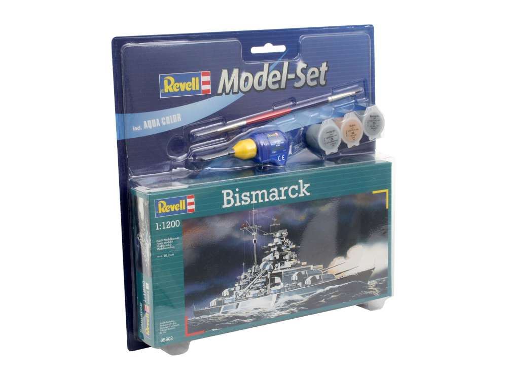 Revell 1:1200 Scale German Battleship Bismarck 'Model Set' – CJM Hobbies