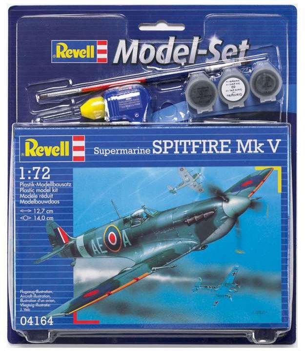 Revell 1:72 Scale Spitfire Mk V 'Model Set' – CJM Hobbies
