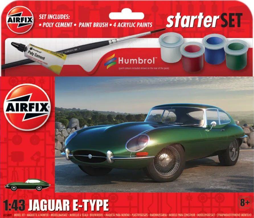 Airfix 1:43 Scale Small Starter Set Jaguar E-Type – CJM Hobbies