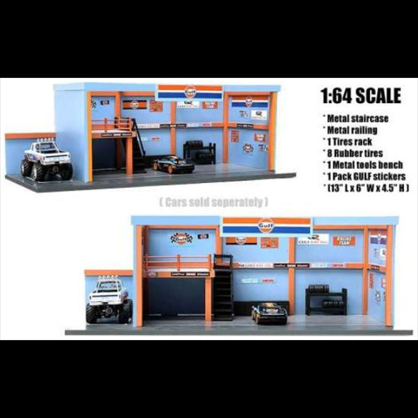 American Diorama 1:64 Scale Gulf Garage Diorama – CJM Hobbies