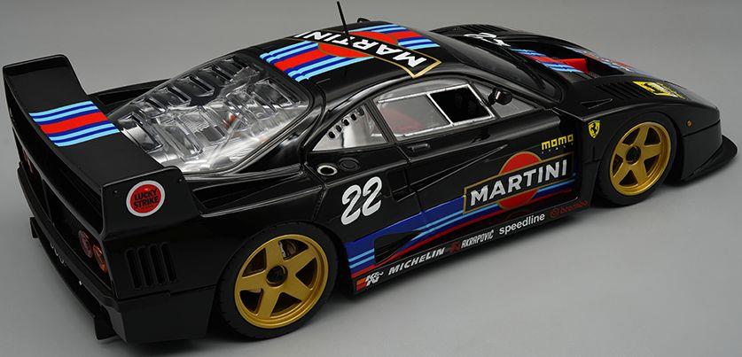 Tecnomodel 1:18 Scale Ferrari F40 LM 1996 Black Martini Version w/Gold – CJM Hobbies
