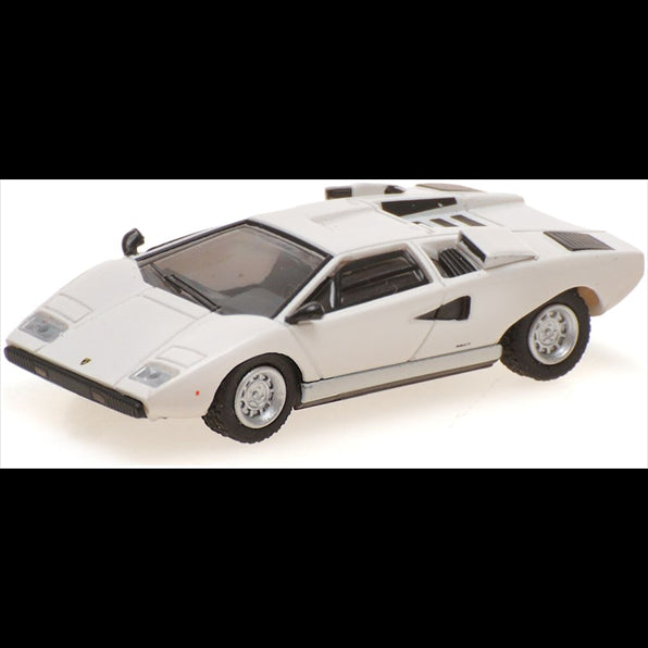 Minichamps 1:87 Scale Lamborghini Countach LP400 1974 White – CJM Hobbies